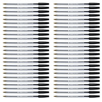 5 Star Clear Black Ballpoint Pen (50 Pack) – Myify