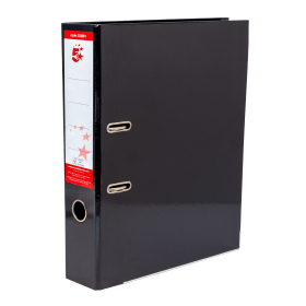 5 Star Office Lever Arch File Foolscap Black (Pack of 10) | Cartridge ...