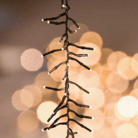 576 LED Cluster Christmas Lights Switchable - Extra Warm White/Warm ...