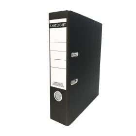 A4 70mm Filing Capacity Lever Arch File with Spine Label - Black (Pack ...