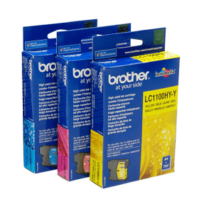 Brother LC1100 Original Colour Ink Cartridge 3 Pack (LC1100RBWBP ...