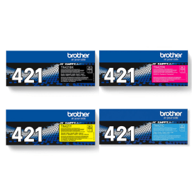 Brother TN-421 Multipack - Full Set of 4 Toner Cartridges (Original ...