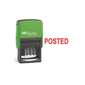 COLOP Green Line Word Stamp POSTED Red (Impressions size: 38x14mm ...