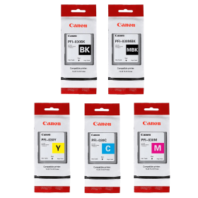 Canon PFI-030 Black and Colour Ink Cartridge 5 Pack (Original) | Official Canon Product