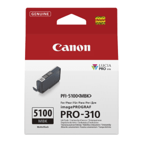 Canon PFI-5100MBK Matte Black Ink Cartridge - 6951C001 (Original ...