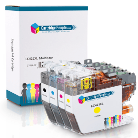 Compatible Brother LC421XL High Capacity Black and Colour Ink Cartridge ...