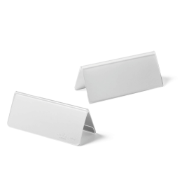 Durable Acrylic Pyramid Name Plate 61x210mm (10 Pack) | Cartridge People