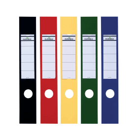 Durable Ordofix Self Adhesive Spine Labels 60x390mm - Assorted (10 Pack ...