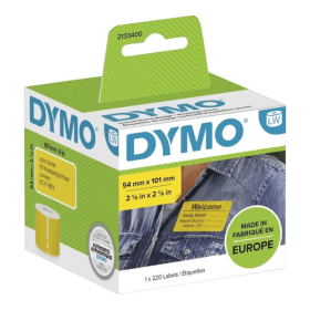 Dymo 2133400 Original Yellow Shipping Labels 54mm x 101mm (220 Labels ...
