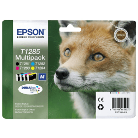 Epson T1285 Black & Colour Ink Cartridge 4 Pack (Original) | Official ...