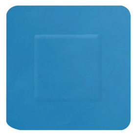 Hygio Detectable Square Plasters 100 Blue (Box of 100) | Cartridge People