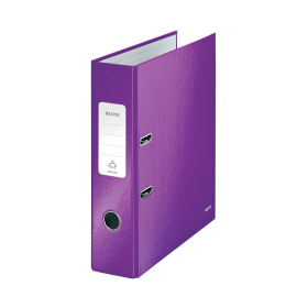 Leitz Wow 180 Lever Arch File 80mm A4 Purple (10 Pack) 10050062 ...