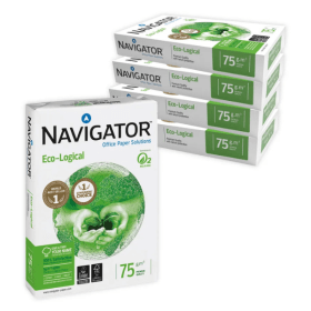 Navigator Eco-Logical NAVA475 A4 White Copy Paper 75gsm 2500 Sheets ...