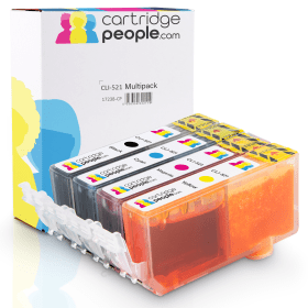 Compatible Canon CLI-521 4 Ink Cartridge Multipack - 2933B010 ...