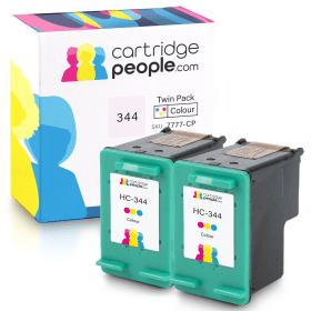 Compatible HP 344 Tri-Colour High Capacity Ink Cartridge Twin Pack ...