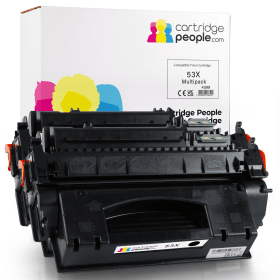 Own Brand HP 53X Black High Capacity Toner Cartridge Twin Pack - Q7553X ...
