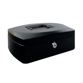 Q-Connect Cash Box 12 Inch Black KF02604 | Cartridge People