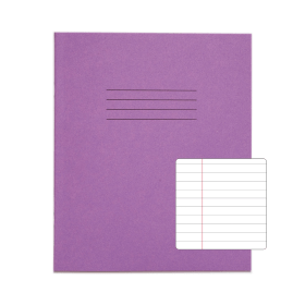RHINO 8 x 6.5 Exercise Book 48 Page, Purple, F8M (Pack of 100 ...