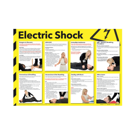 Value Health and Safety Electric Shock Poster 420x594mm FA551 ...