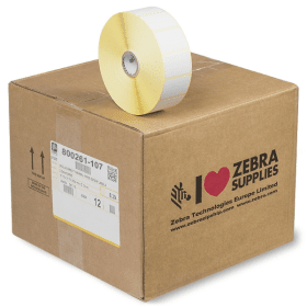 Zebra Z-Select 2000D 800261-107 Original White Labels 38mm x 25mm - 12 ...