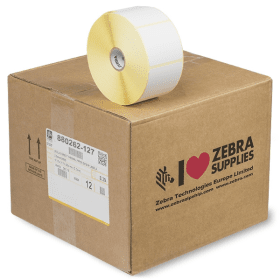 Zebra Z-Select 2000D 800262-127 Original White Labels 57mm x 32mm - 12 ...